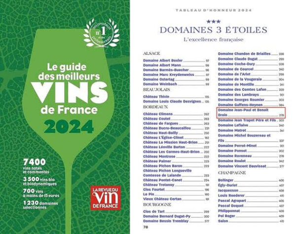 週五驚嚇預購-最炙手可熱的夏布利名莊:Domaine Jean-Paul & Benoit Droin 2022預購 - 開瓶葡萄酒 ...